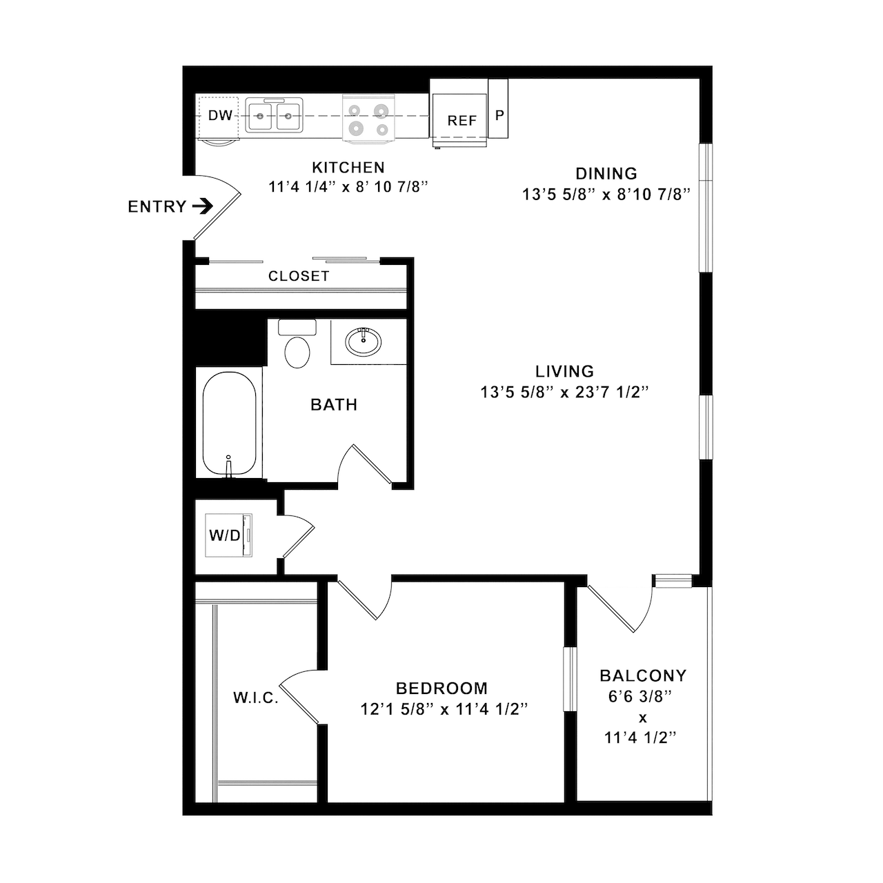 The 1860 | Floor Plans | Los Feliz, CA Luxury Apartments