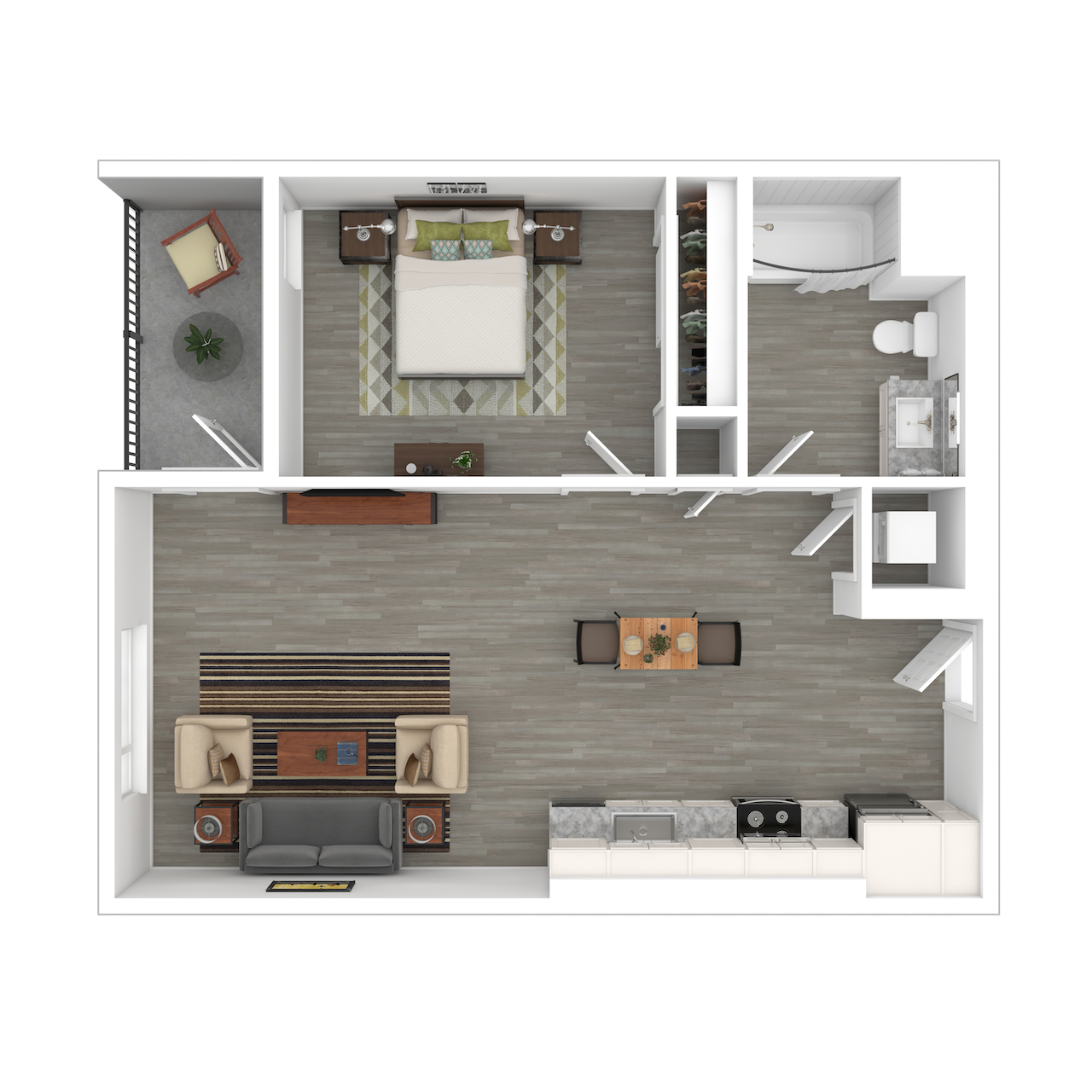 The 1860 | Floor Plans | Los Feliz, CA Luxury Apartments