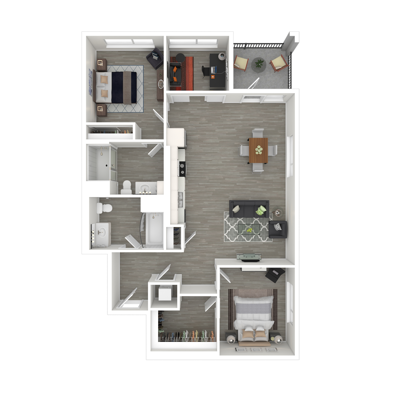 The 1860 | Floor Plans | Los Feliz, CA Luxury Apartments